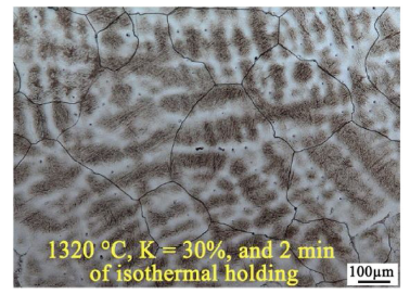 Solidification microstructure of Cr4Mo4V steel forged in the semi-solid ...