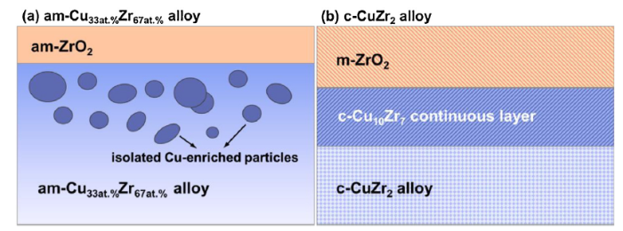 Effect of atomic structure on preferential oxidation of alloys ...