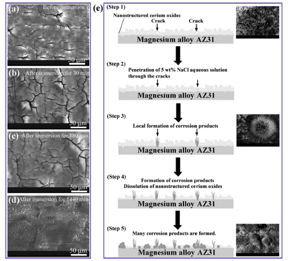Superhydrophobic coatings for corrosion protection of magnesium alloys